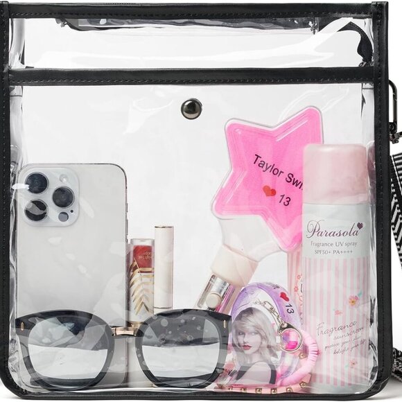 Bags | Clear Bag For Stadium Events 12 X6 X12 Clear Crossbody Purses ...